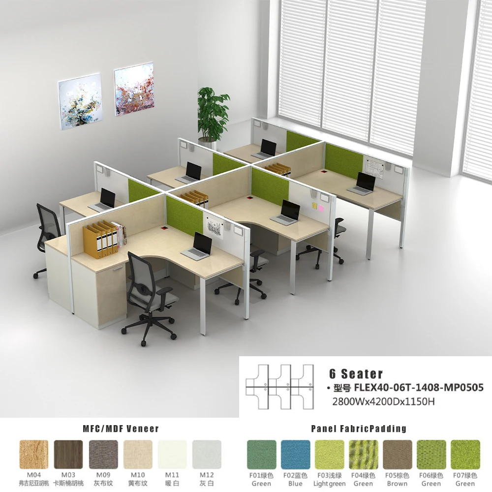 Office Table - Modern Workstation Desk for Call Center Cubicles
