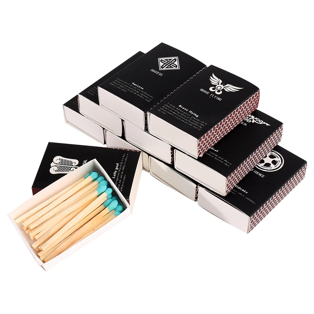 Luxury Black Box Wooden Matchsticks - Safety & Customization
