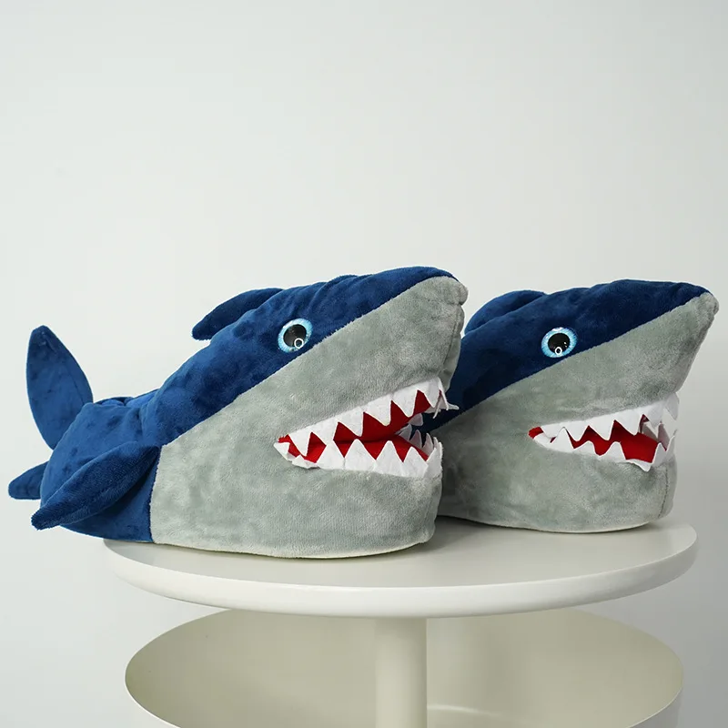 Shark Doll For Men Animal Plush Shark Slippers Oem Cartoon Fluffy Sea ...