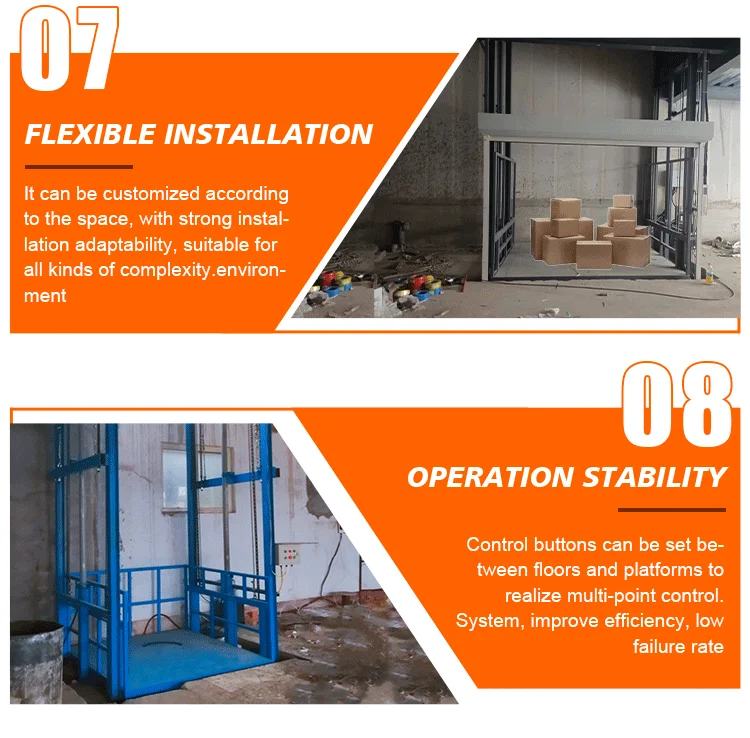 Home Lift Indoor Small Elevators Hydraulic Goods Lift Table
