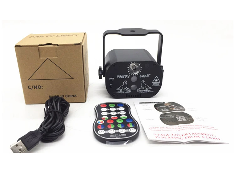 Mini Laser Light Projector - 8W RGB Laser for DJ Parties