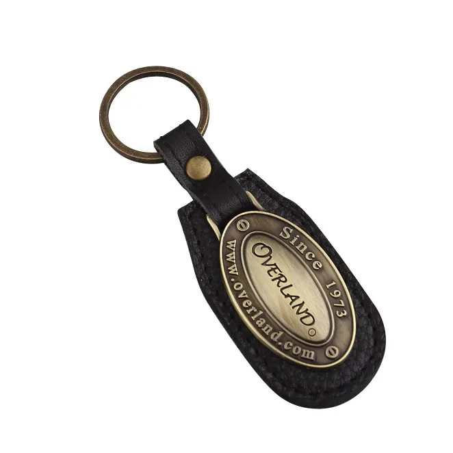 Factory Custom Bulk Metal Branded Leather Key Chain Luxury Leather Car ...