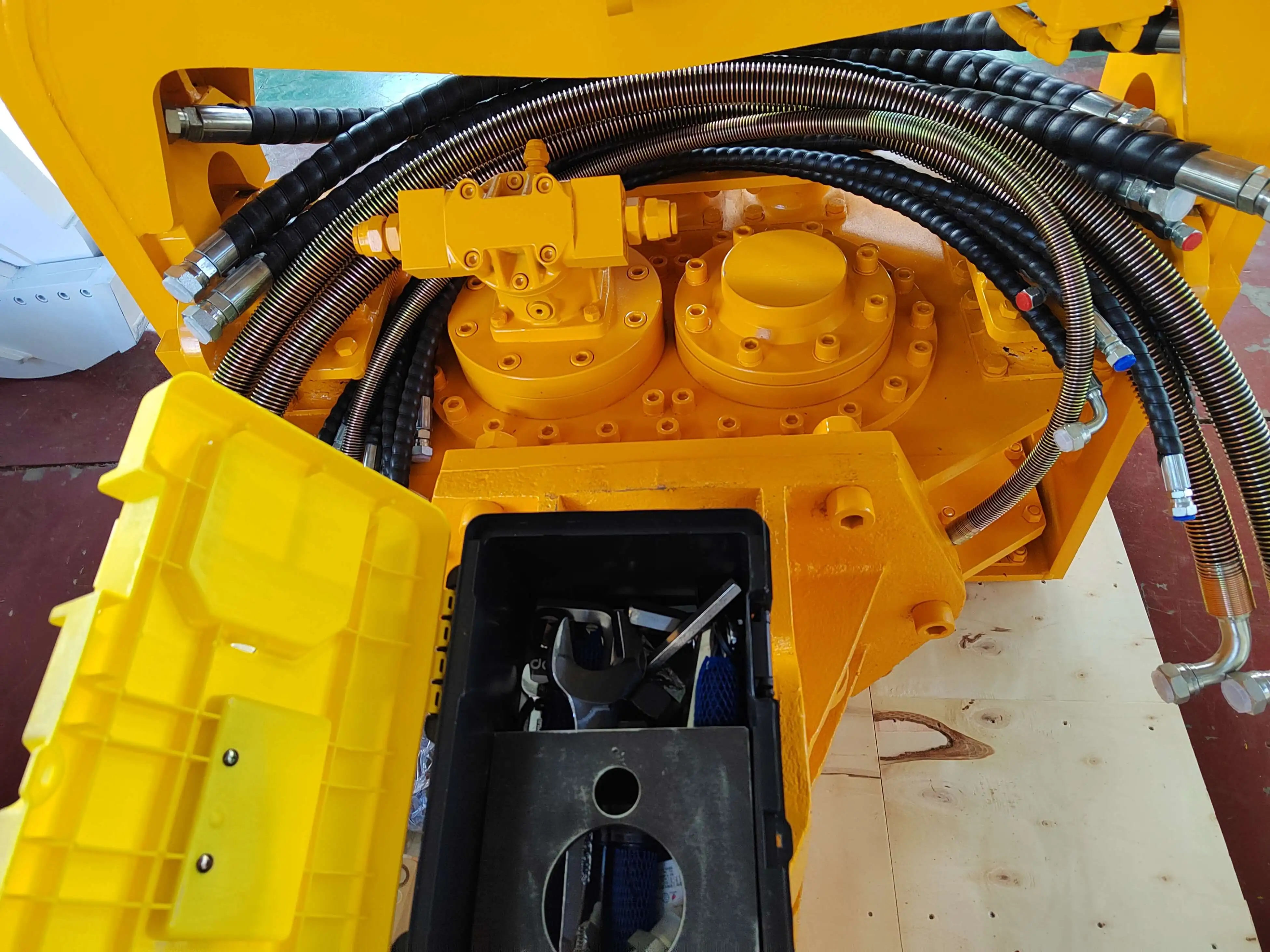 Hydraulic Sheet Pile Vibro Hammer With Extend Long Boom For Zx200 Zx210 ...