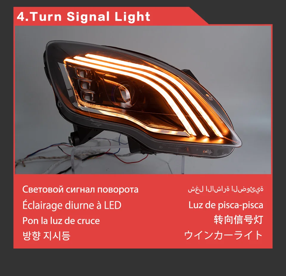 Car Lights For Benz W251 Headlight Projector Lens R Class R320 R350 ...