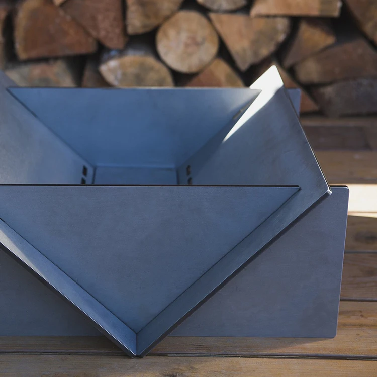 Detachable Camp Firepit Foldable Brazier Corten Steel Fire Pit Portable ...