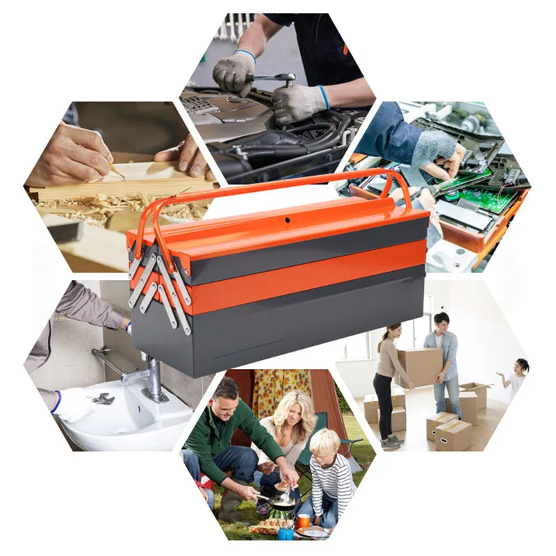 Large Metal Storage - Professional Tool Box with Drawers