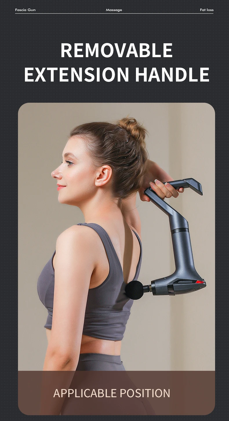 2024 Cordless Detachable Extended Handle Back Massager
