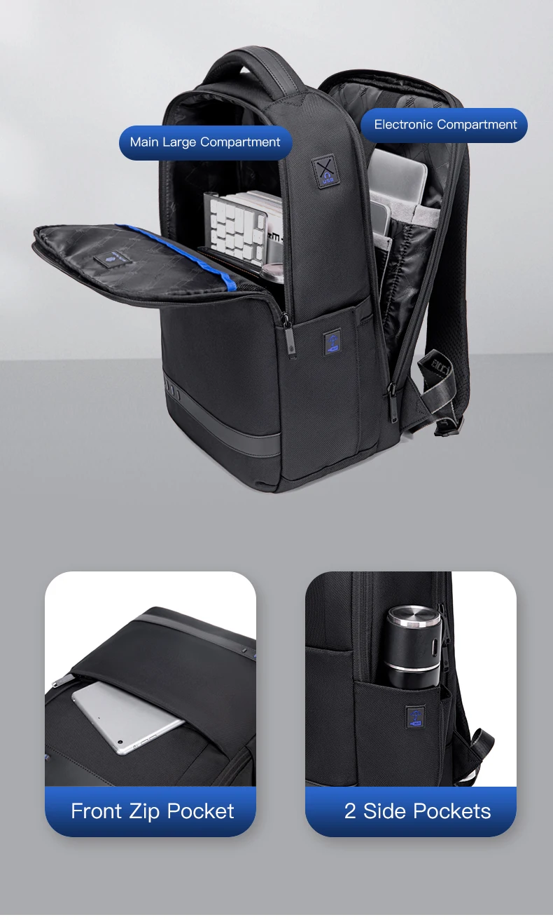 ARCTIC HUNTER Smart Backpack - Ultimate Laptop Travel Bag