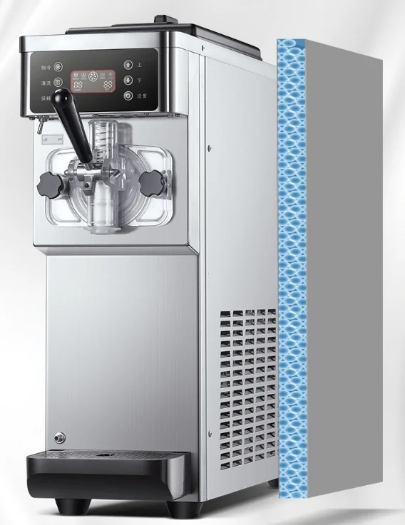 Commercial Countertop Ice Cream Machine - 16L/H Capacity