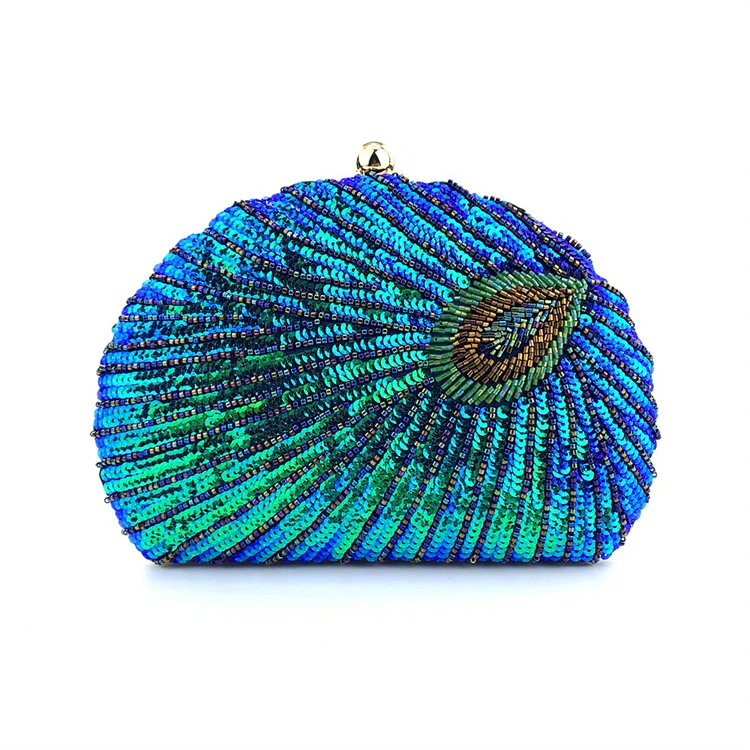 RB37 Women's Beaded Dinner Bag Handmade Dinner Bag for Women Chain ...