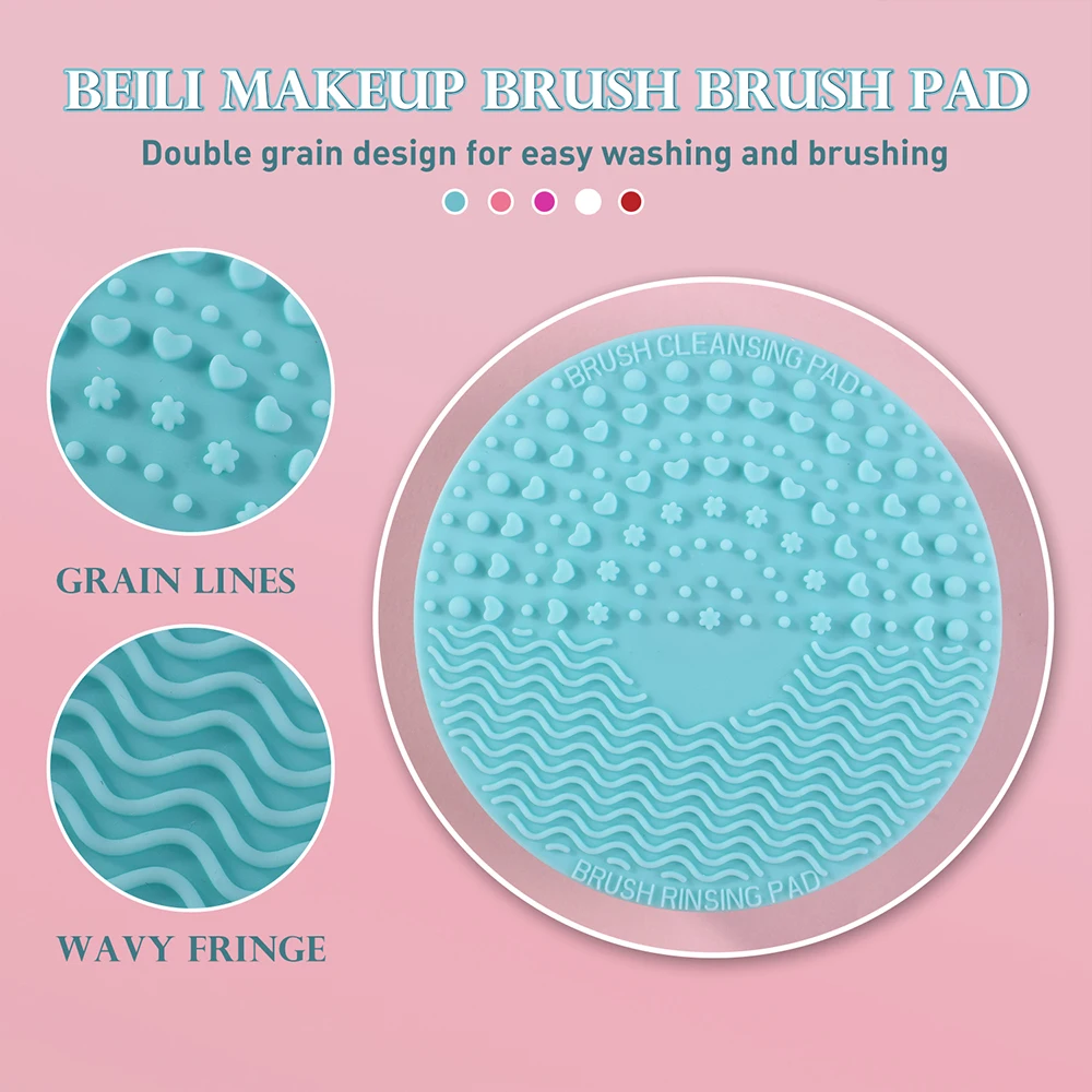 Beili High Quality Silicone Makeup Brushes Cleaner Pads Custom Logo ...