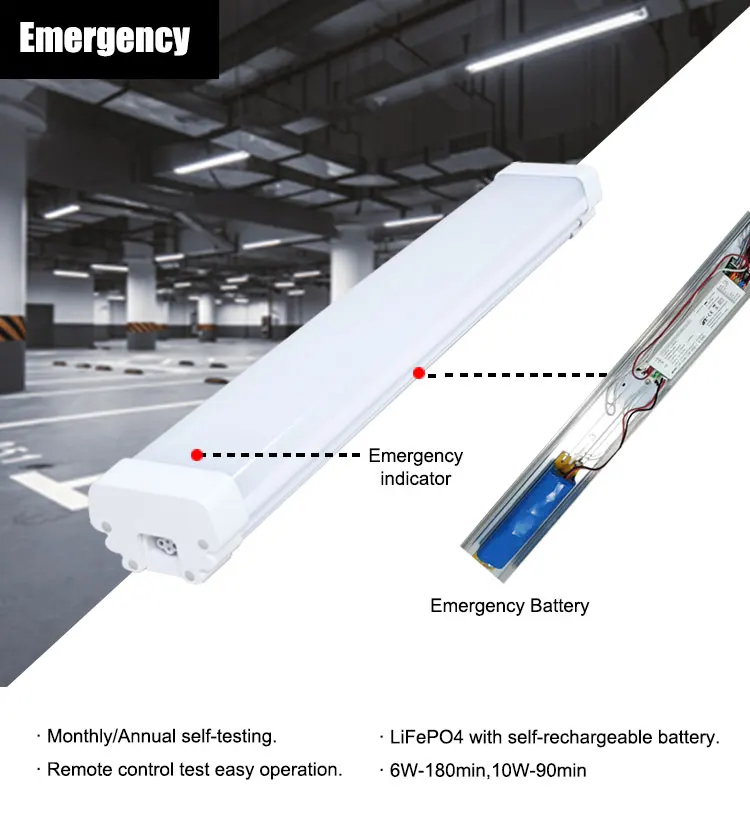 LED Triproof Light 0-10V Dimmable 100-277V Triproof Led Smart Lights ...