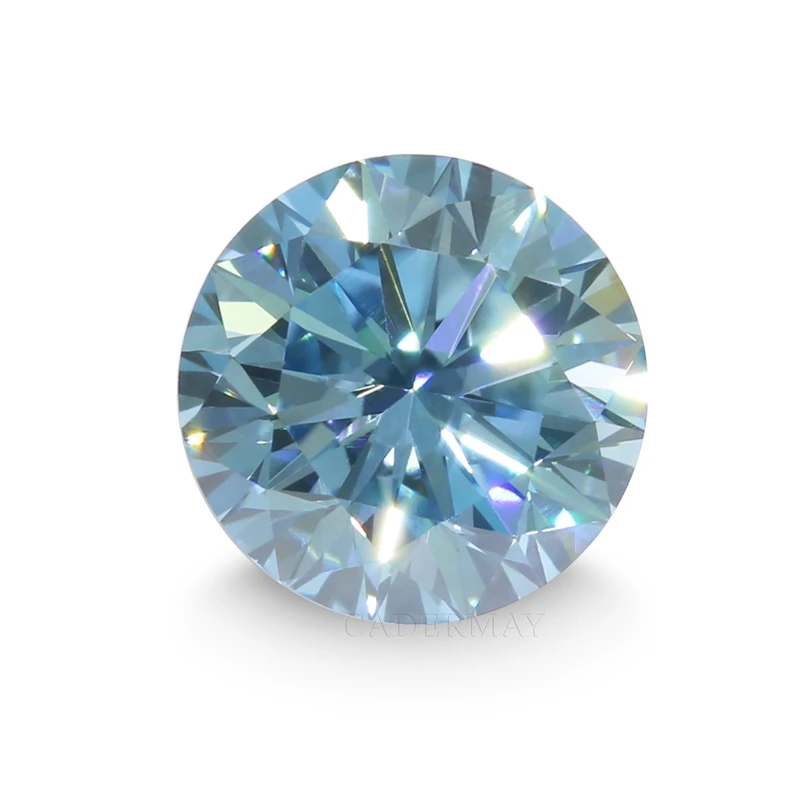 Hpht Cvd Light Intense Blue Color Round Shape Vs1 Wholesale Price Lab ...