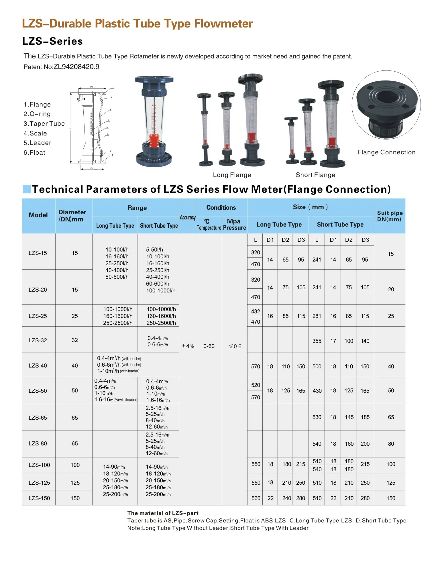 400mm Chilled Water Flow Meter Sensor Mechanical Water Flow Meter - Buy ...