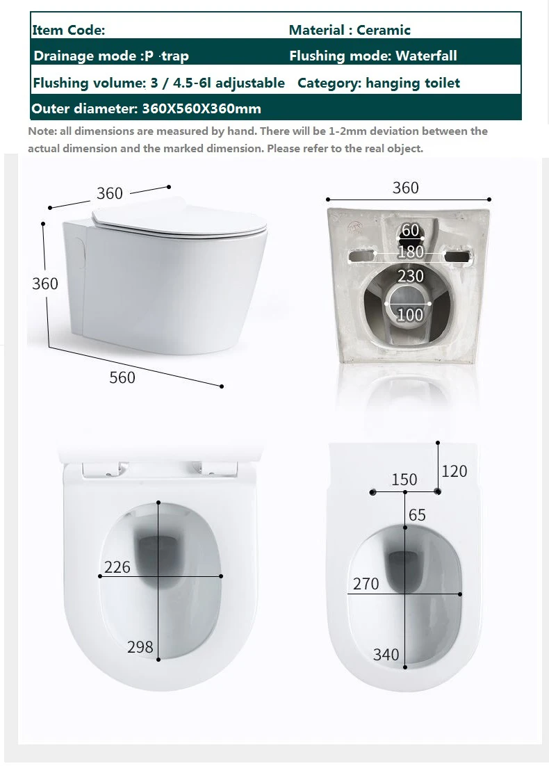 Modern Luxury Sanitary Ware Wc Mounted Ceramic Tankless Wall Hung Toilet Bowl - Buy Wall Hung ...