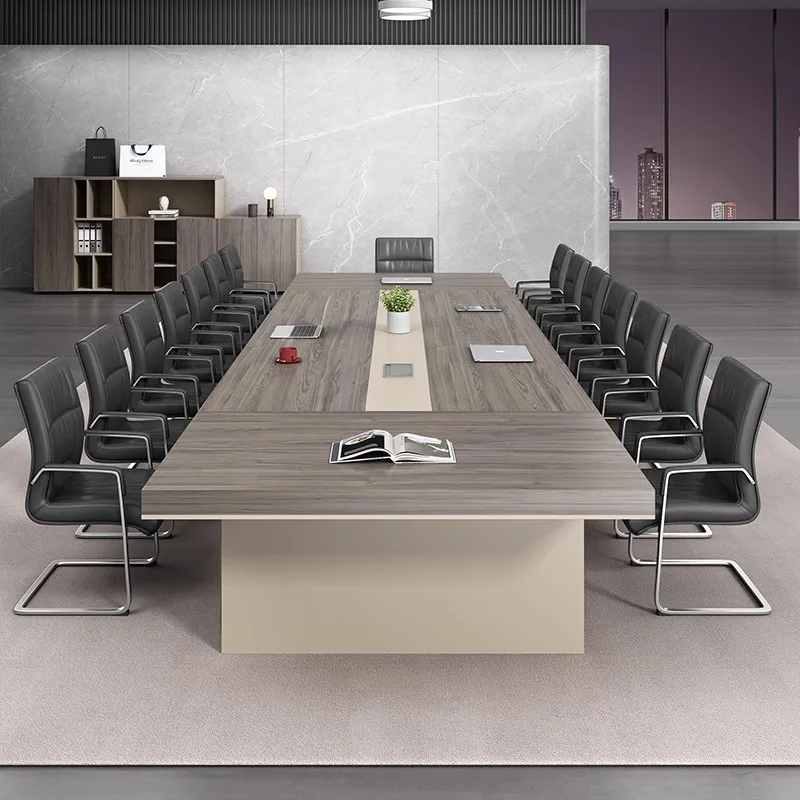 Luxury large rectangular conference table Council negotiating ...