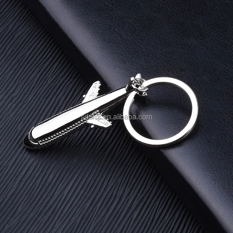 Airplane Metal Keychain Aircraft Keychain Metal Custom 3d Metal ...