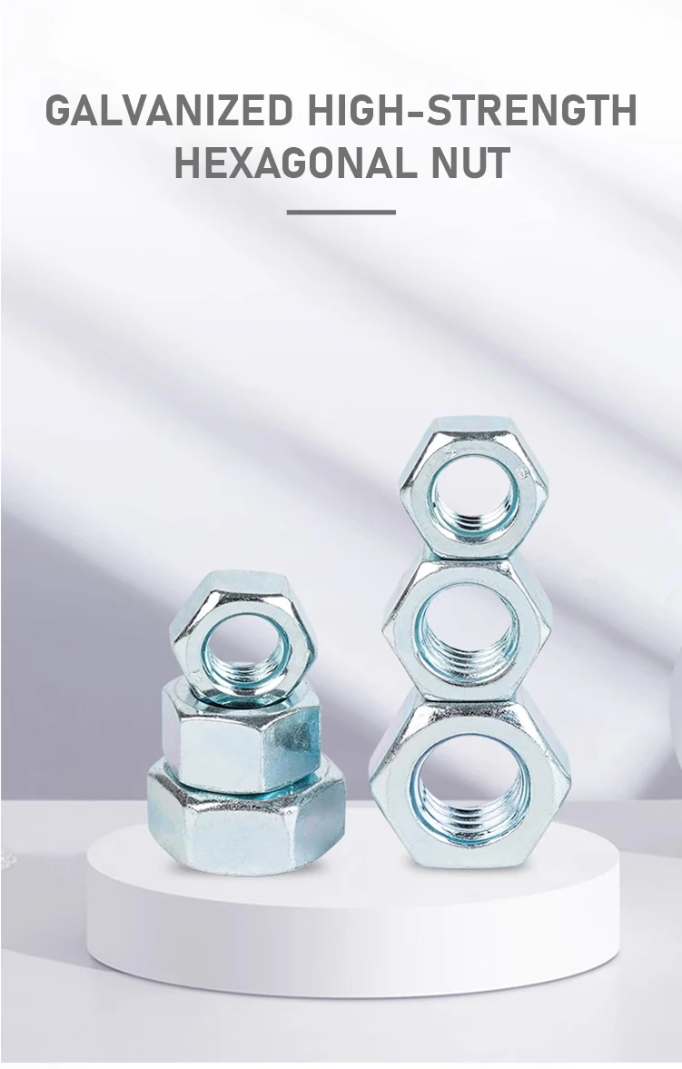 High Quality Din934 M6 M8 M10 M12 M16 Carbon Steel Zinc Plated Hex Nut ...