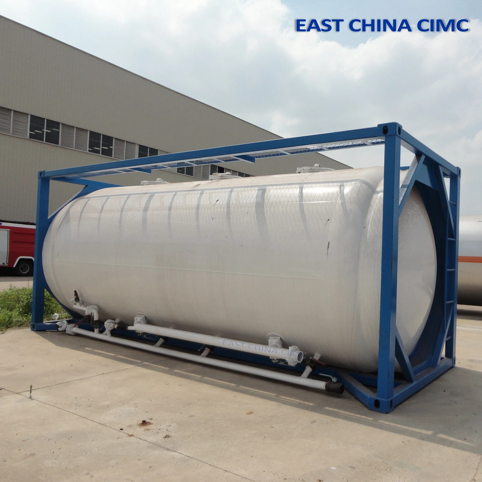 Cryogenic 40ft LNG ISO TANK TUV Liquid Nitrogen Cylinder Co2 Dewar tank ...