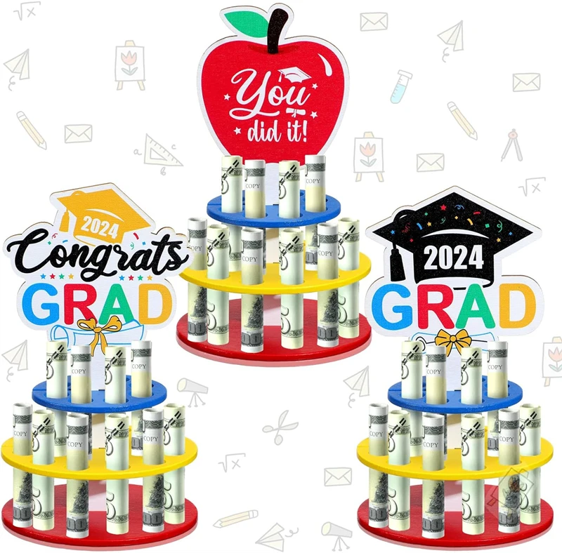 3 Pcs 2024 Kindergarten Graduation Money Holder Preschool Grad Greeting ...