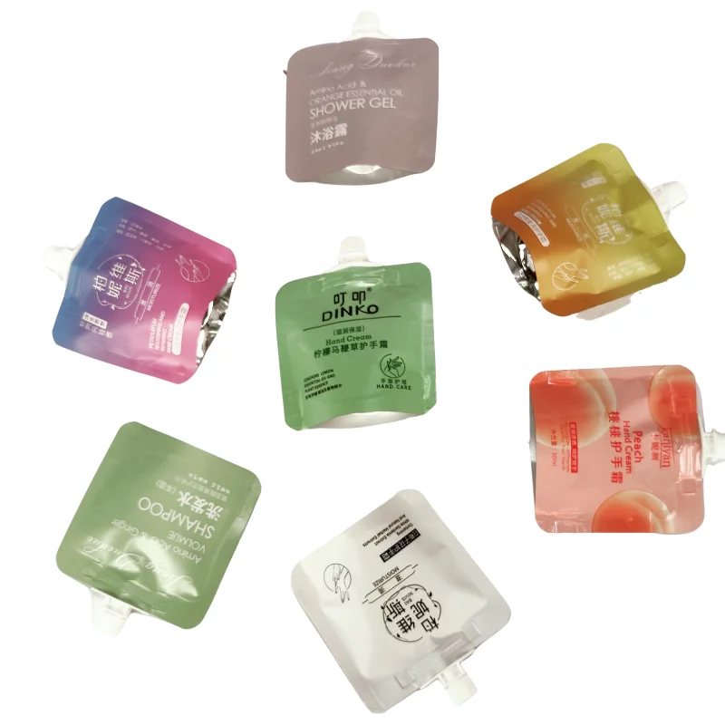 Customized Cosmetic Sample Sachets Packaging Liquid Tiny Soap Bag ...