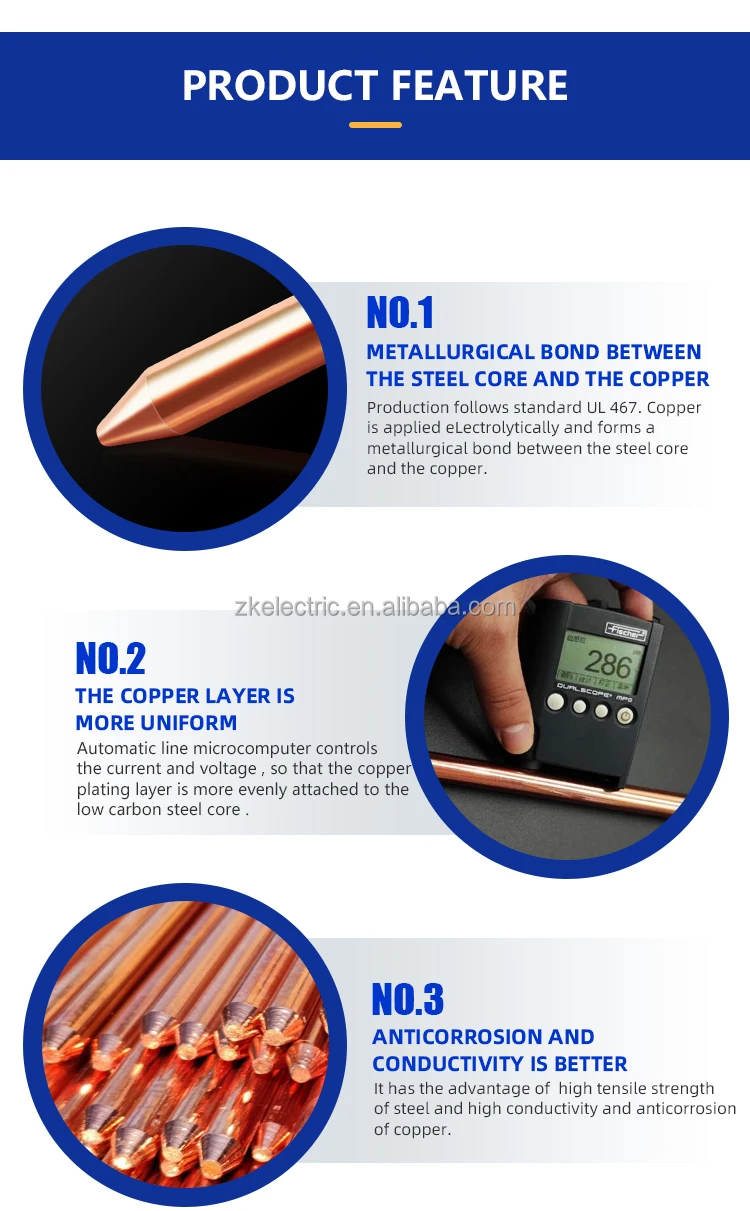 Earth Rod Price - Copperweld Clad Steel Grounding Electrodes