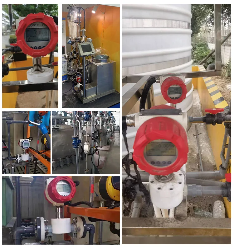Precision Liquid Flow Meter Circular Gear Flowmeter PTFE Hydrogen ...
