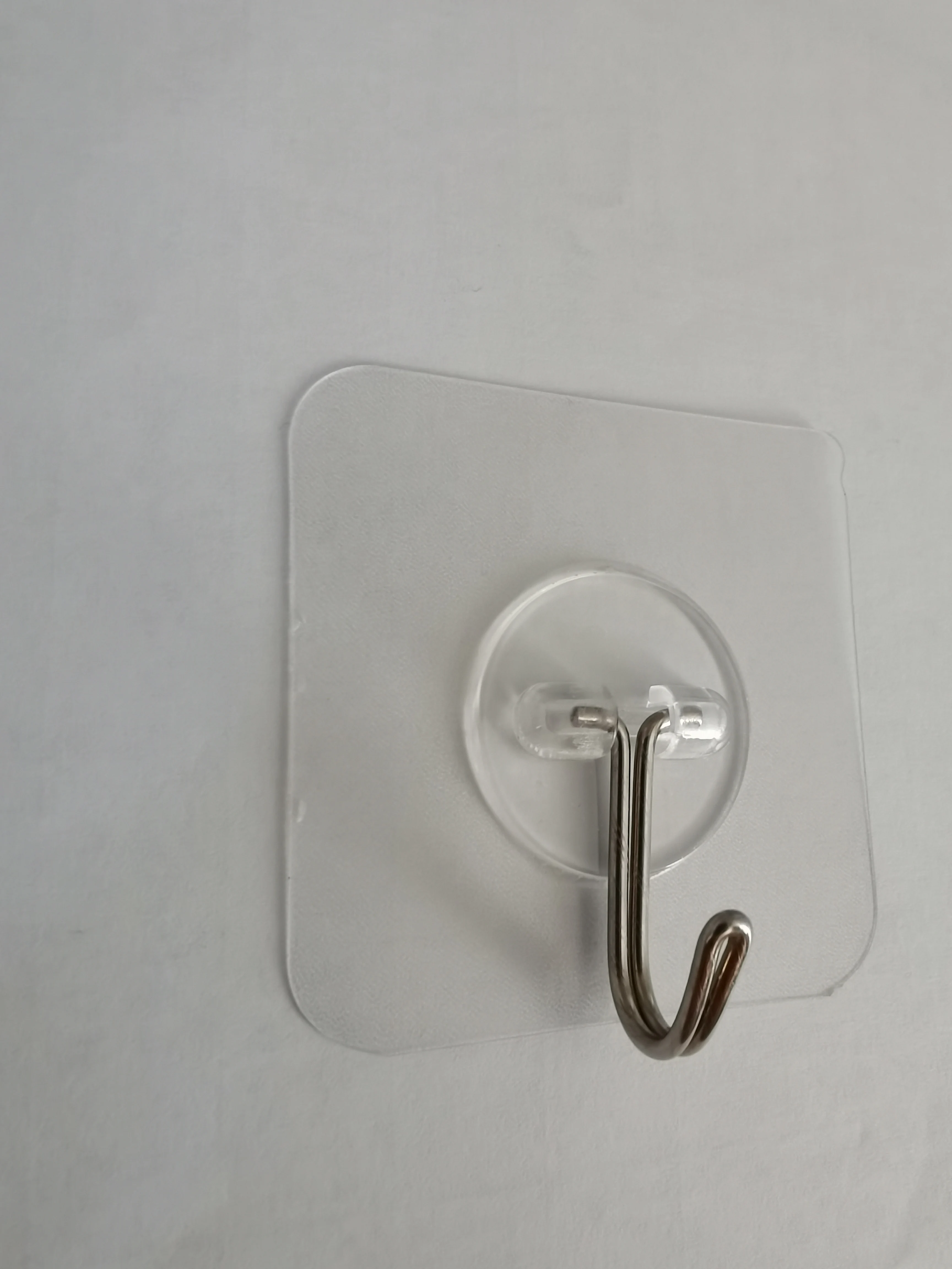 Portable Adhesive Transparent Wall Self Sticking Hooks Strong ...