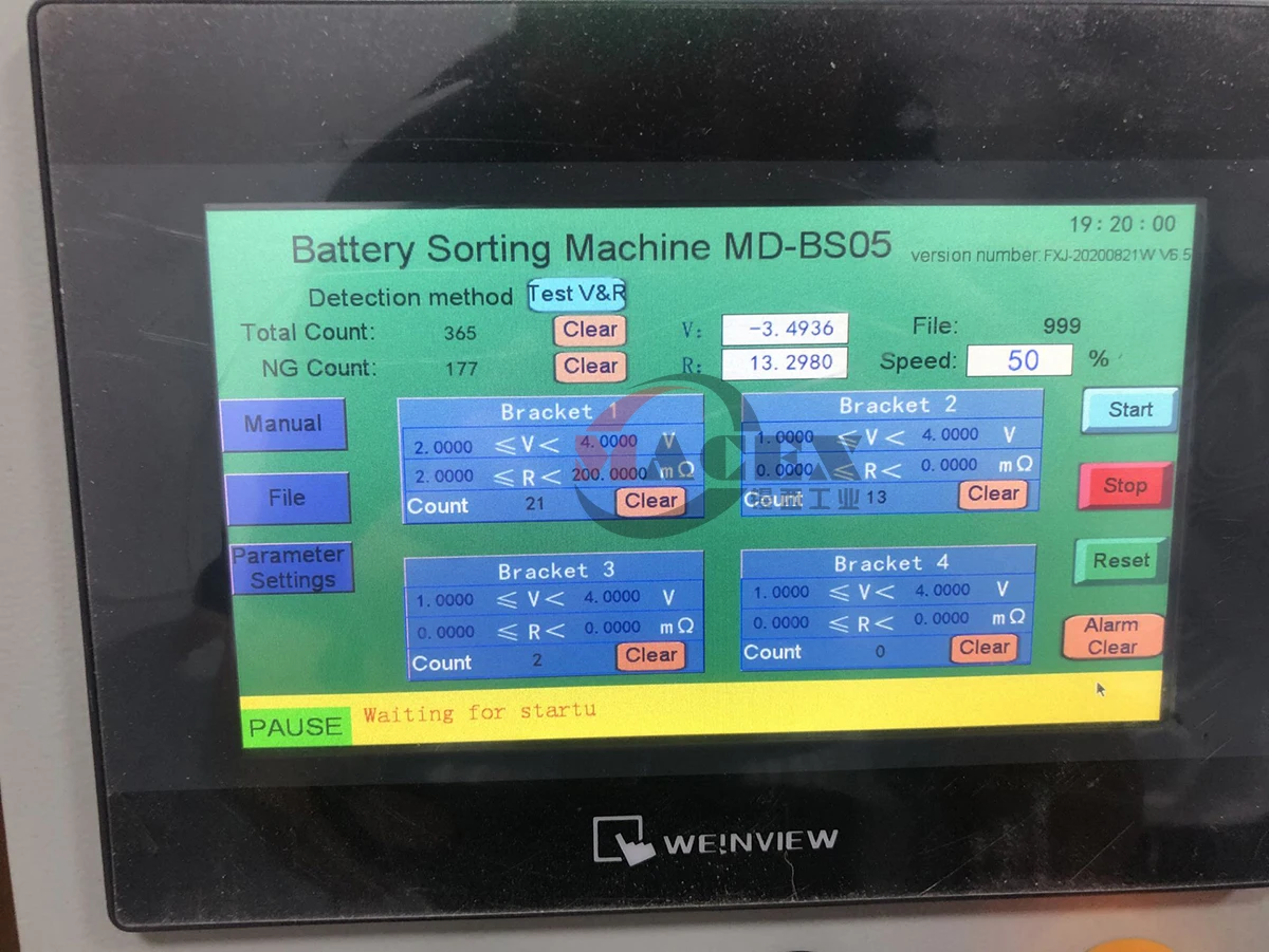 11 Channel Battery Automatic Test Sorter 18650 Cylinder Battery Pack ...