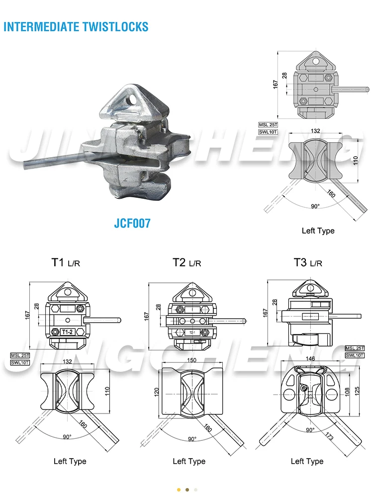 Horizontal Connectors Twistlock Iso Shipping Container Twist Lock - Buy ...