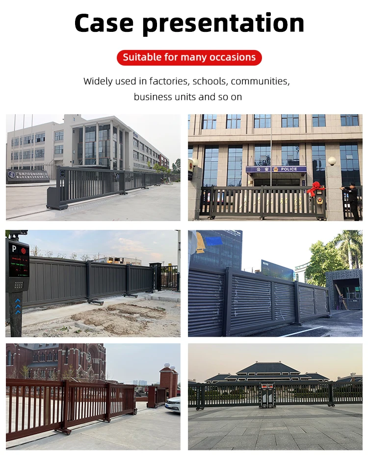 Newest Electric Industrial Retractable Driveway Accordion Gate ...