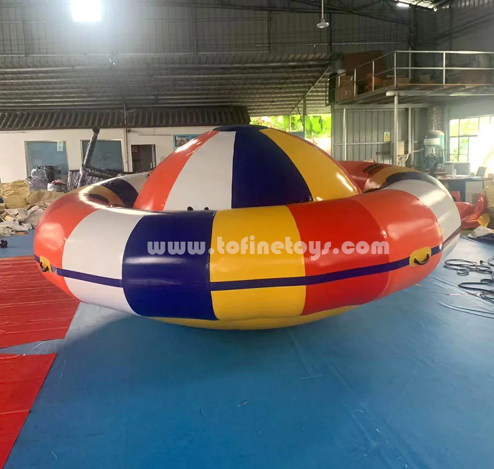 Inflatable Spinning UFO Towable Tube - Water Fun Extravaganza