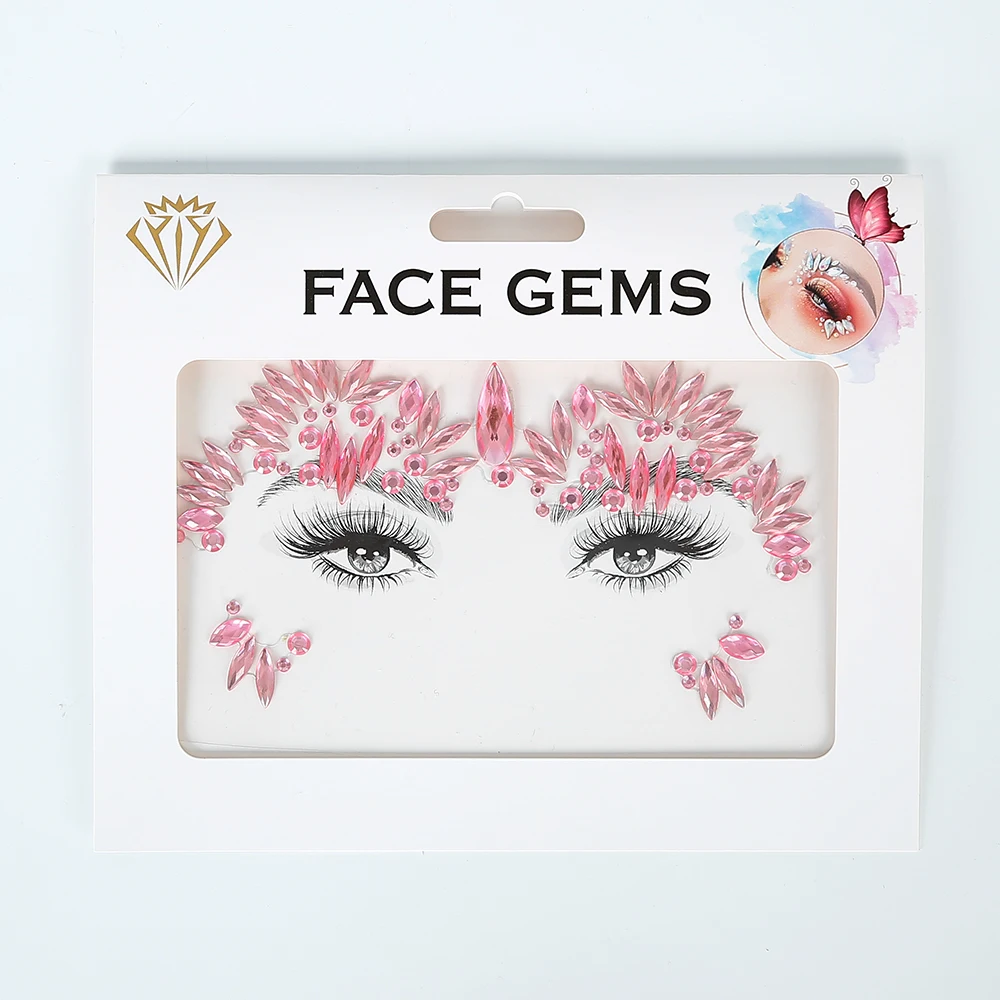 Hot Selling Popular Body Tattoo Self Adhesive Face Crystal Jewels ...