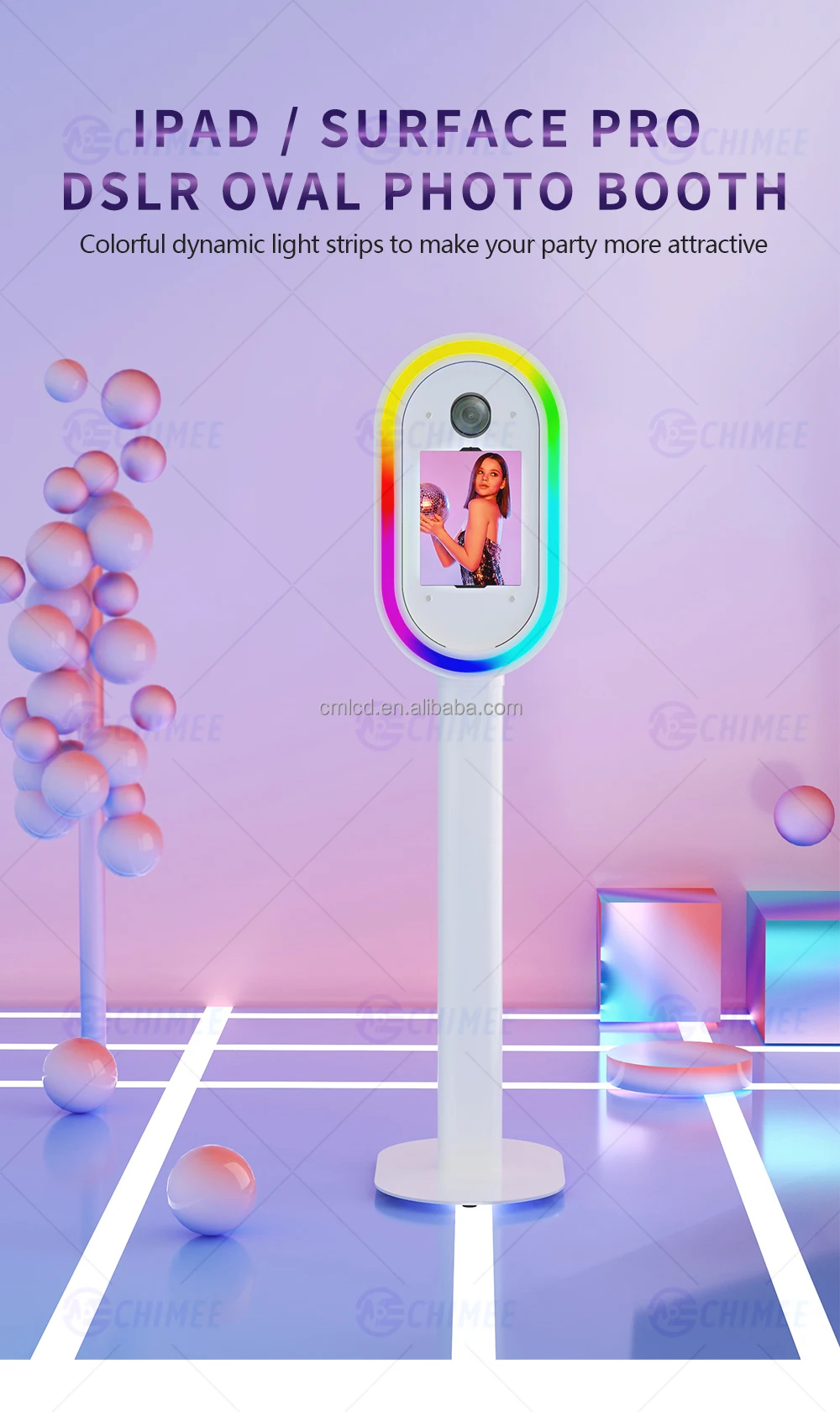 DSLR Photo Booth Shell with Umbrella Flash Light Ipad Case