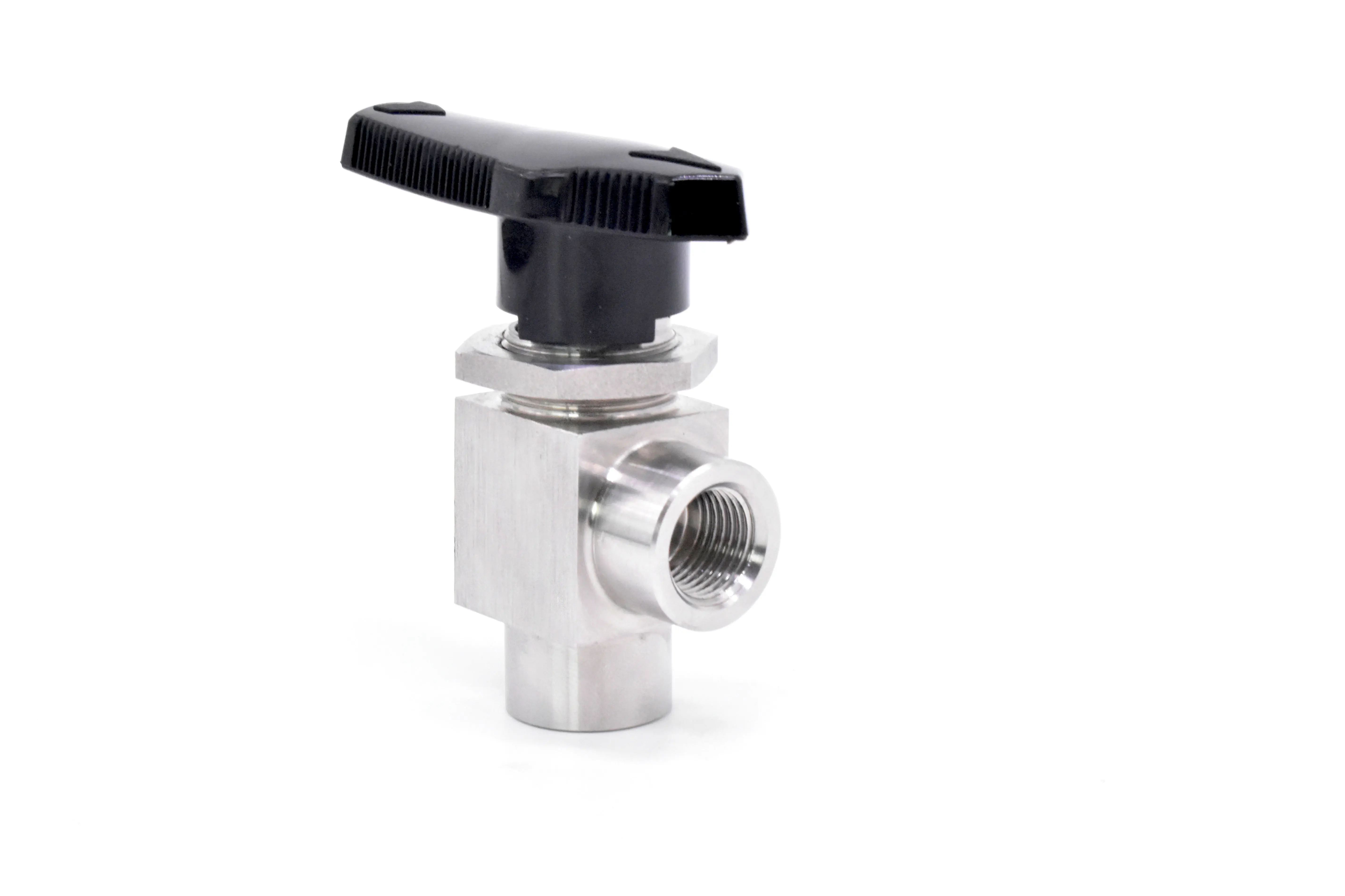 Stainless Steel BSPP Female Thread Right Angle Ball Valve for Gas ...