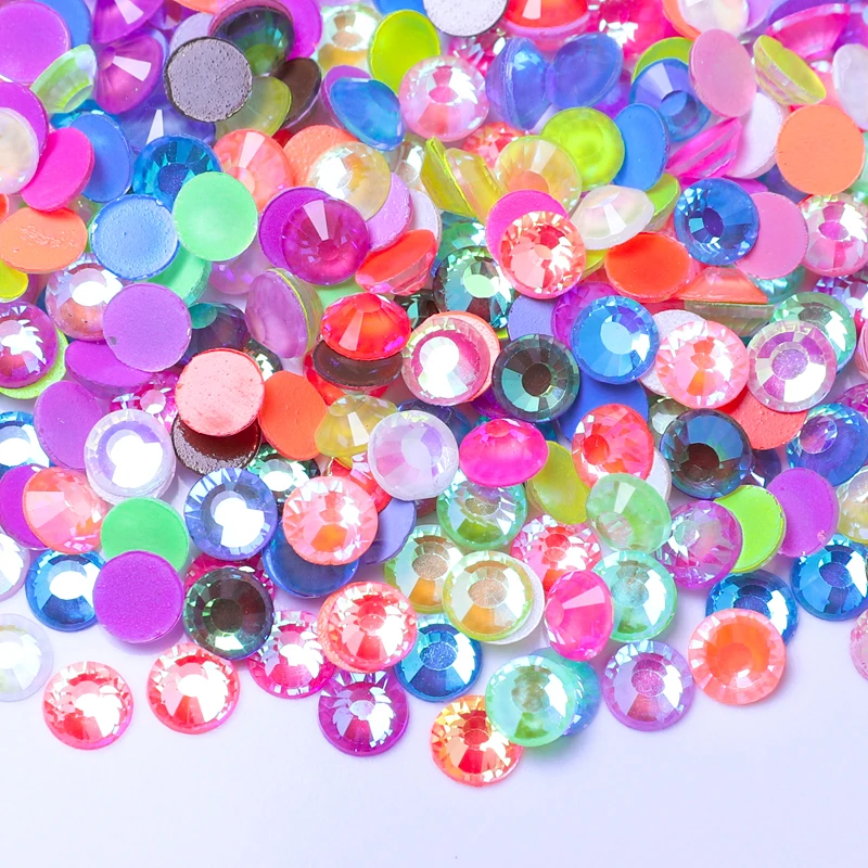 Juli Wholesale New Glow in the Dark Neon Colors Crystal Stones Non Hot ...