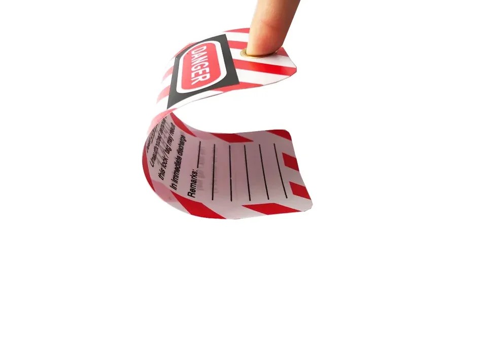 Histay Keyed PVC Safety Lockout Tagout Warning Tags Red on White for ...