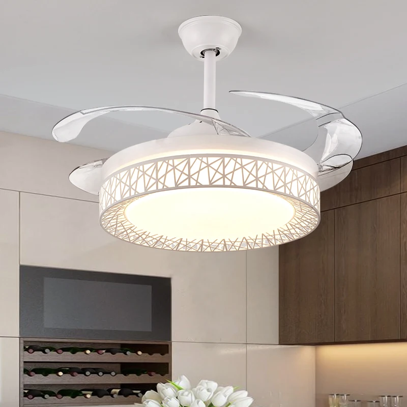 Modern Low Remote Control Smart Invisible Fan For Bedroom Indoor ...