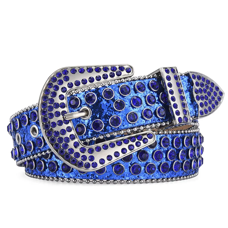 Western Cowboy Rhinestone Belt - Bling Bling Diamond Belt