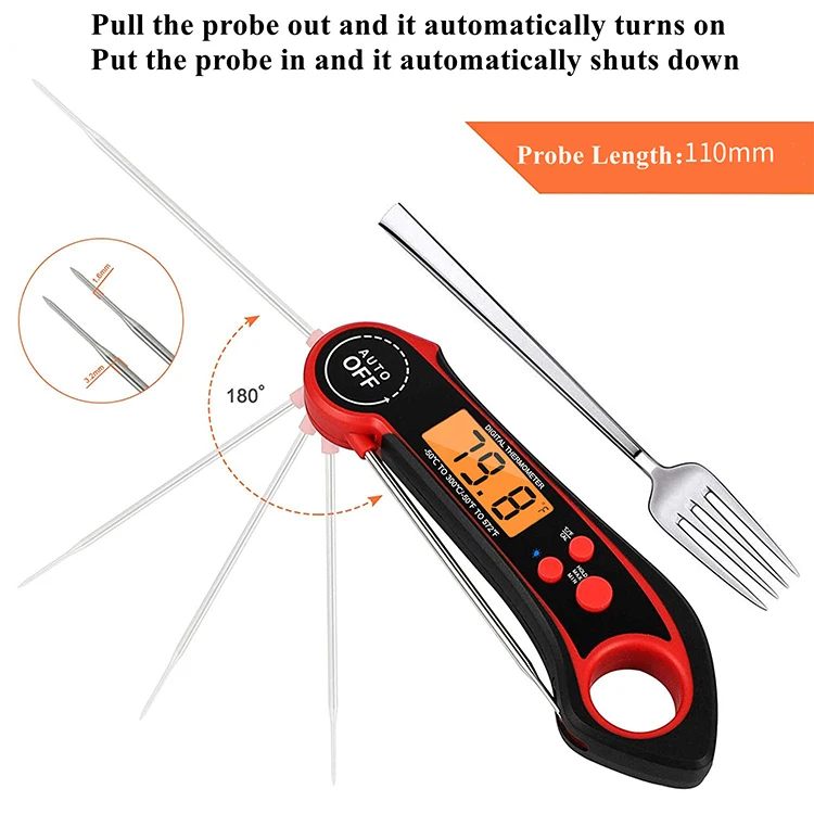 Wholesale Digital Food Thermometer Waterproof Folding Kitchen Cooking ...