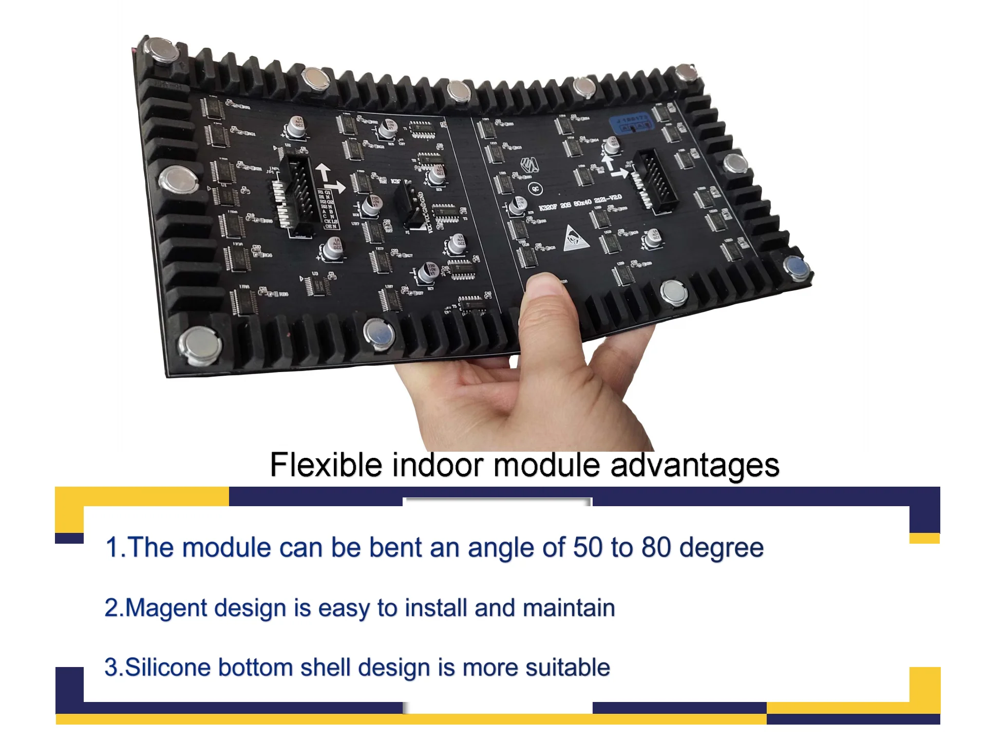 Customizable P1.8 Soft Flexible LED Module 4K SMD Display for Indoor ...