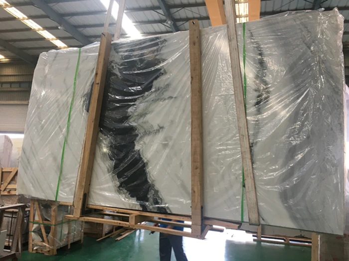 Wholesale Grade Top Transparent Calacatta White Quartz Slabs For Island ...