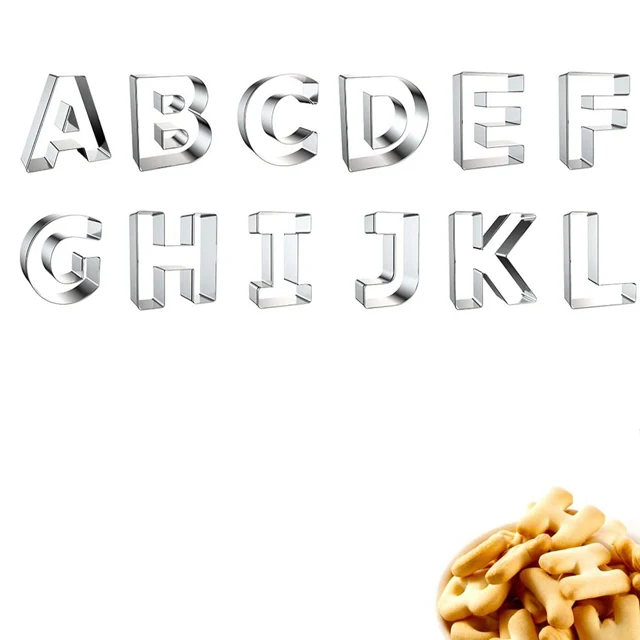 Hot Sale Stainless Steel Arabic Alphabet Cookie Cutter Set 12pcs ...
