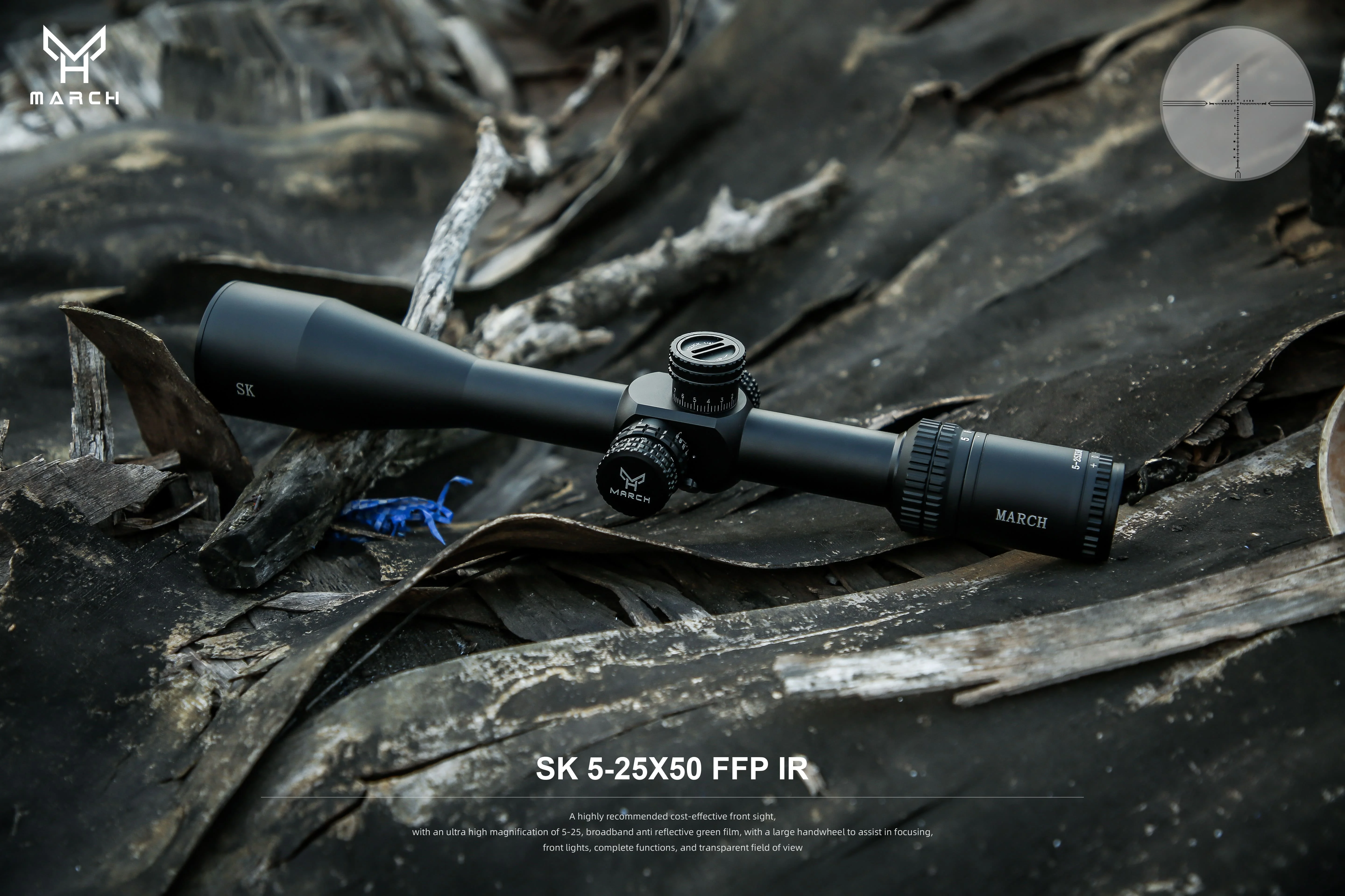 March Sk 5-25x50 Ffp Ir Wide Angle Optics Affordable Ffp Scope With ...