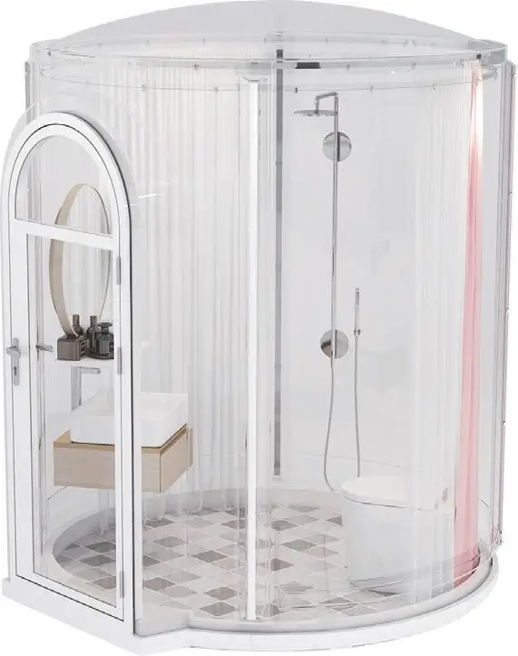 Pc Dome Tent Prefab Garden Igloo Transparent Glamping Dome Sun House ...