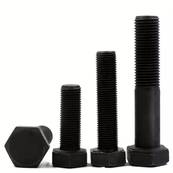 Din 961 Fine Thread Hex Head Bolts Black Grade 8.8 10.9 - Buy Din960 ...