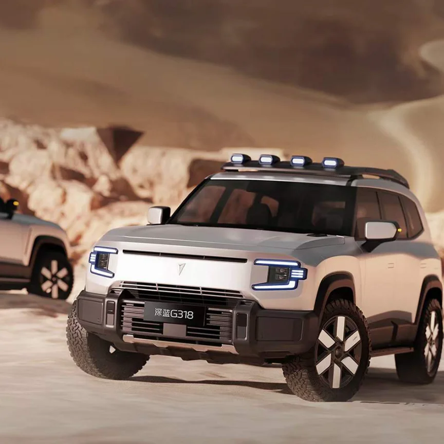 Changan Deepal G318 Hybrid Dark Blue Electric Suv Four-wheel Drive Hardcore Off-road Plug-in ...