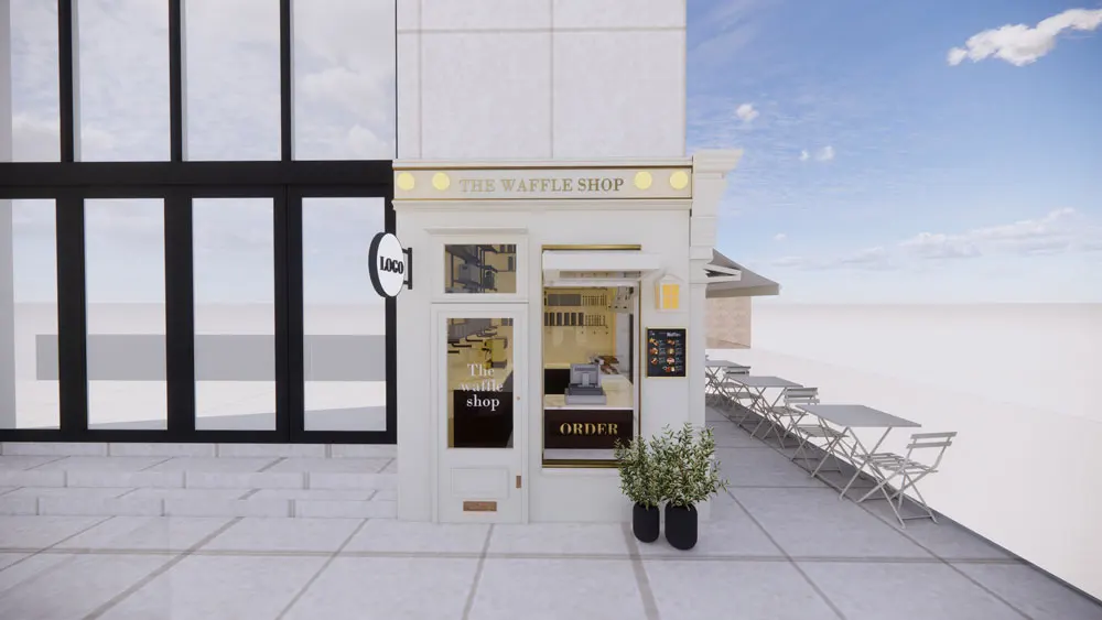 Modern Cafe Counter Design - Custom Coffee Bar Solutions