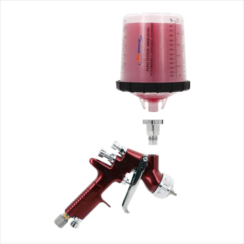650ml Paint Sprayer Cup Disposable Paint Cup System 1.1 - Buy Plastic ...