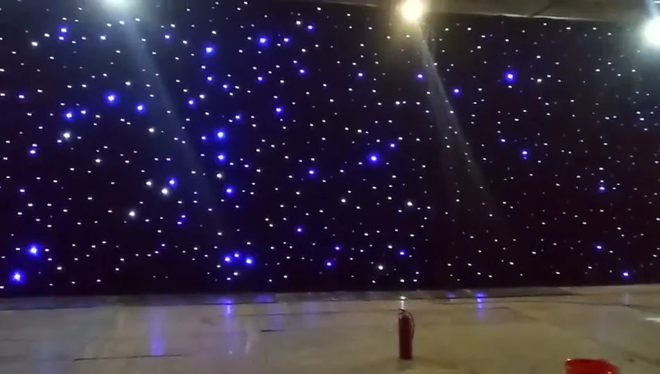 Stage Backdrops Led Star Curtain Cloth Lights Led Dj Light Curtain 90 ...